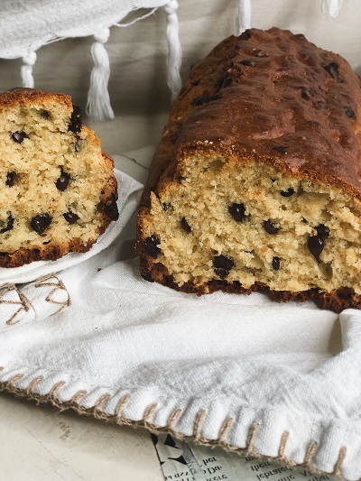 Cake aux pépites de chocolat diététique - Jade Fontaine Diététicienne